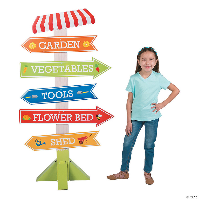 Garden Party Directional Sign | Oriental Trading