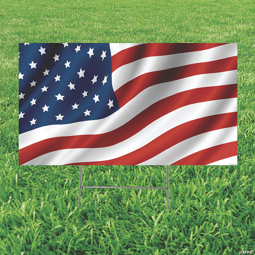 Giant Flag Yard Sign | Oriental Trading