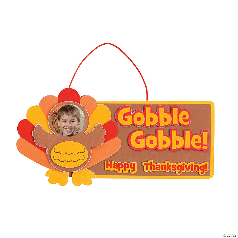 “Gobble Gobble!” Turkey Picture Frame Craft Kit - Discontinued