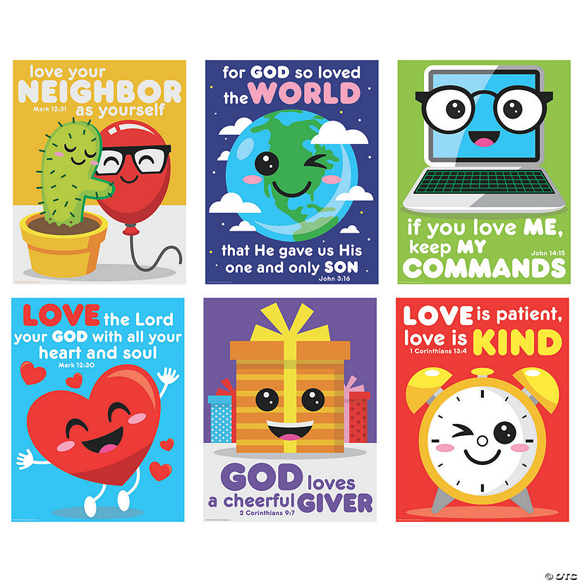 God’s Love Poster Set - 6 Pc. | Oriental Trading
