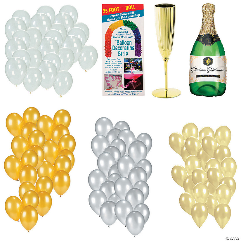 Gold Champagne Kit - 110 Pc.
