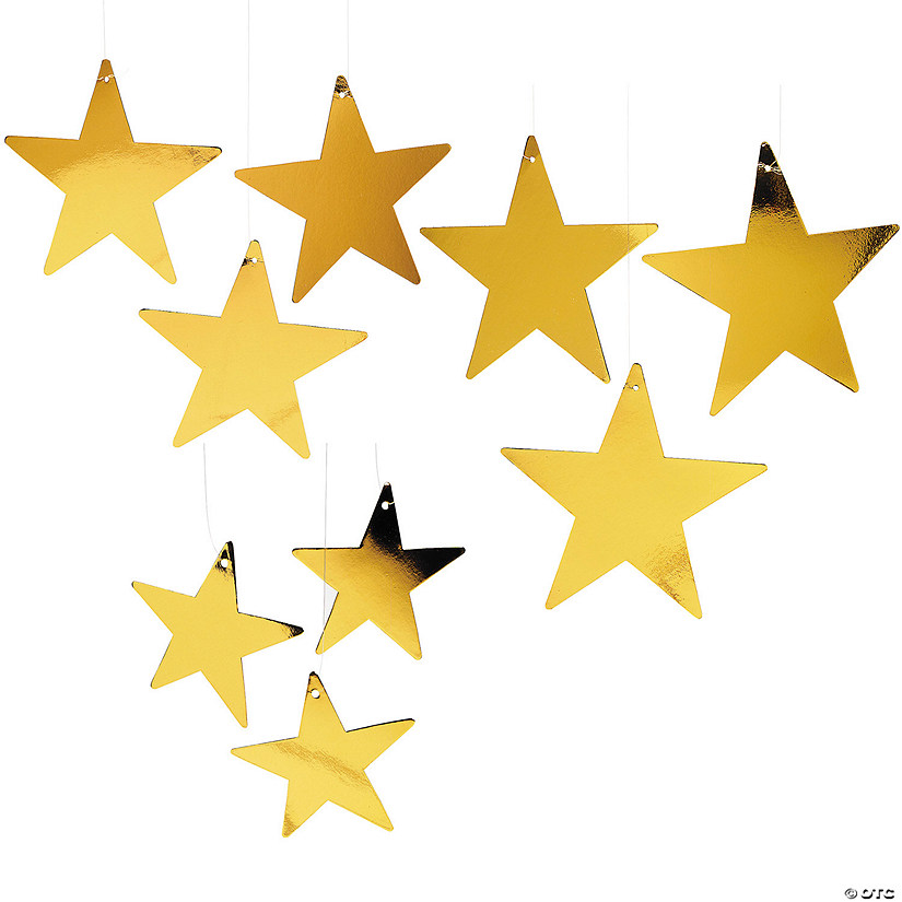 Gold Metallic Stars Kit - 36 Pc. | Oriental Trading