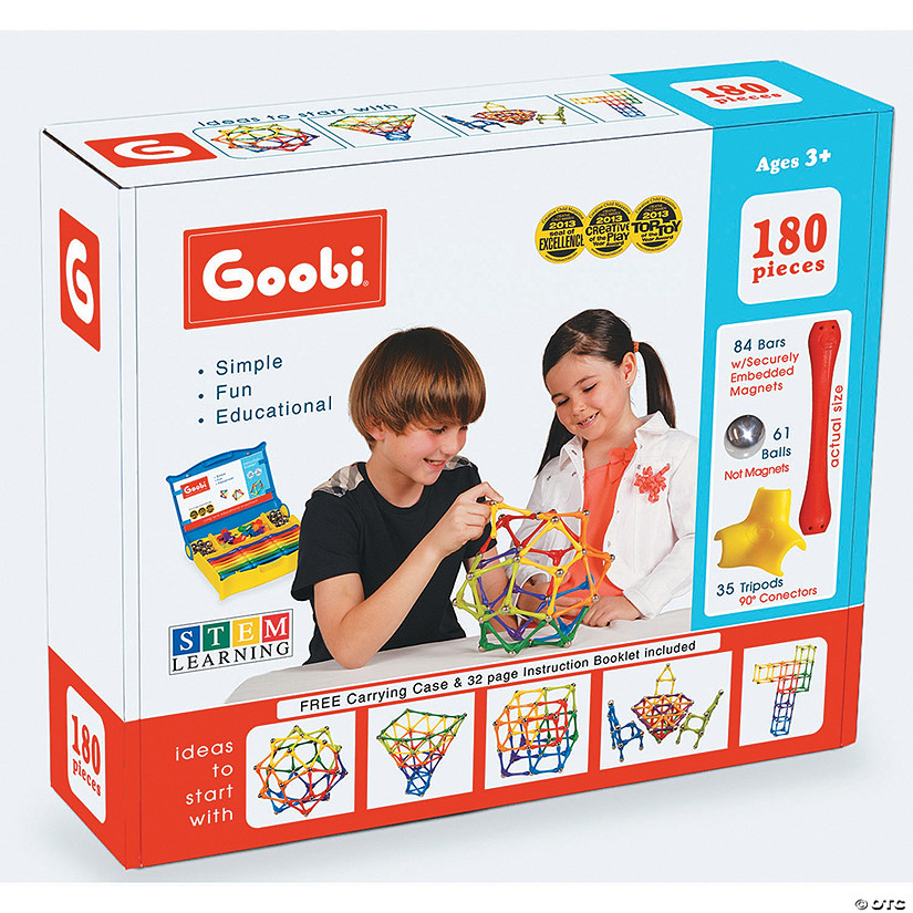Goobi Magnetic Construction 180-Piece Master Pack