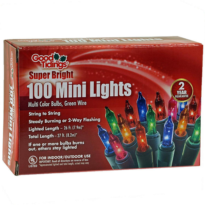 Good Tidings SuperBright Christmas String Light Set, Multicolor
