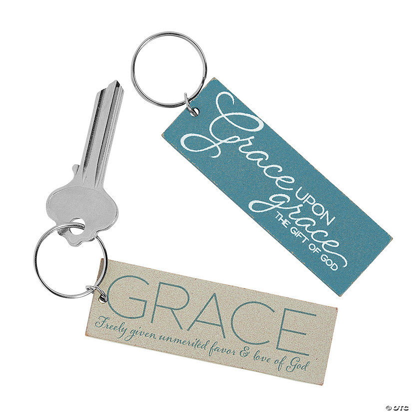 Grace Upon Grace Keychains - 12 Pc. - Discontinued