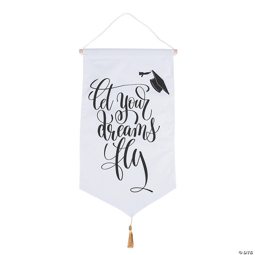 Graduation Sayings Canvas Column Banner | Oriental Trading