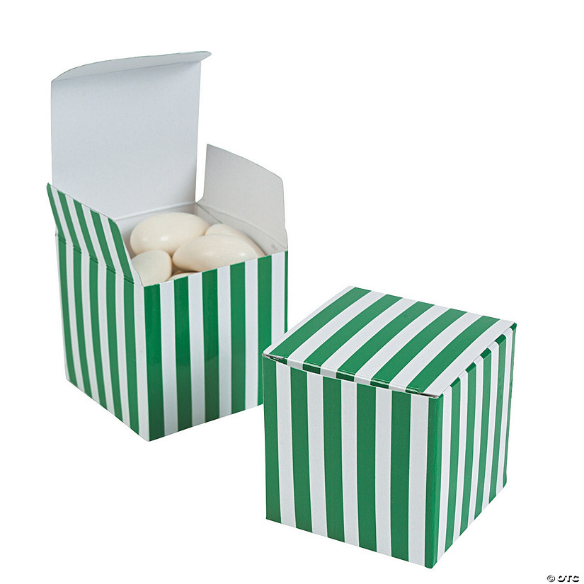 Green Striped Gift Boxes - Discontinued