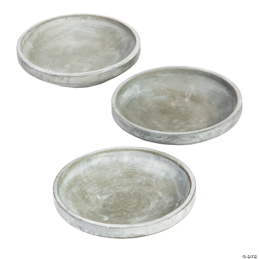 Grey Ceramic Centerpiece Trays - 3 Pc. | Oriental Trading