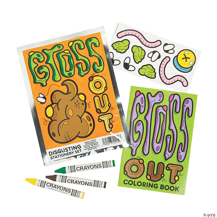 Gross-Out Stationery Sets - 12 Pc. - Discontinued