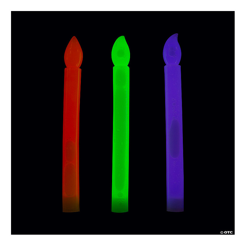 Halloween Candle Glow Sticks - 12 Pc. - Discontinued