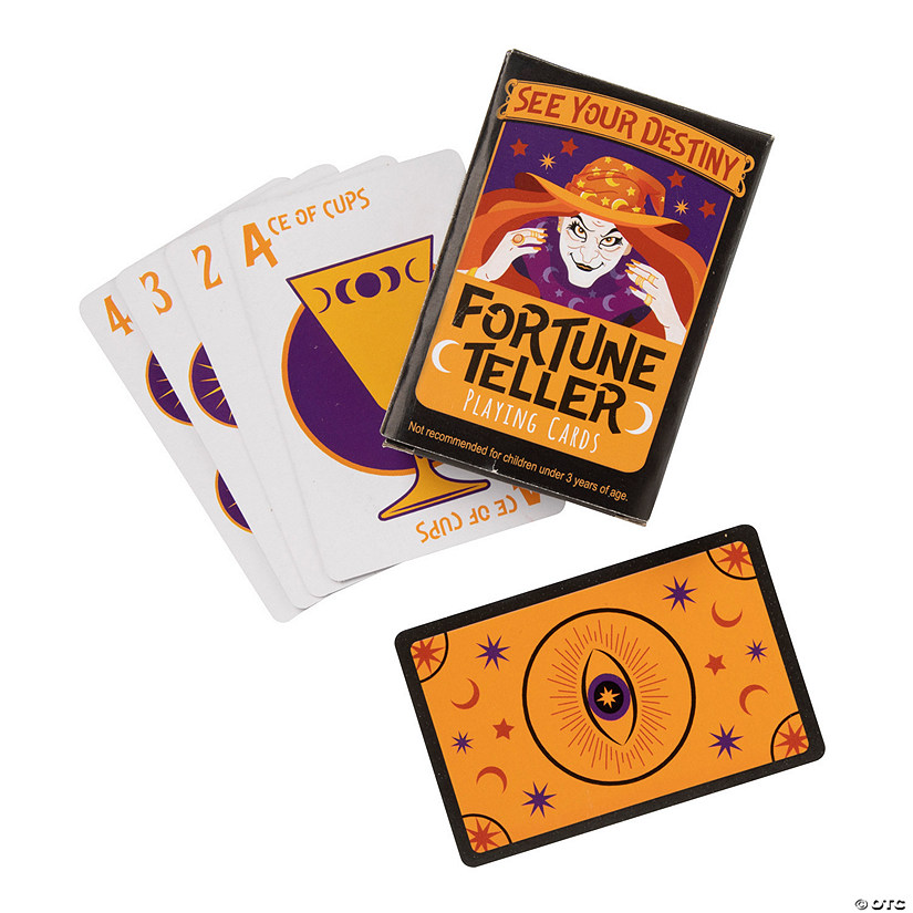 Halloween Fortune Teller Playing Cards - 12 Pc. - Discontinued