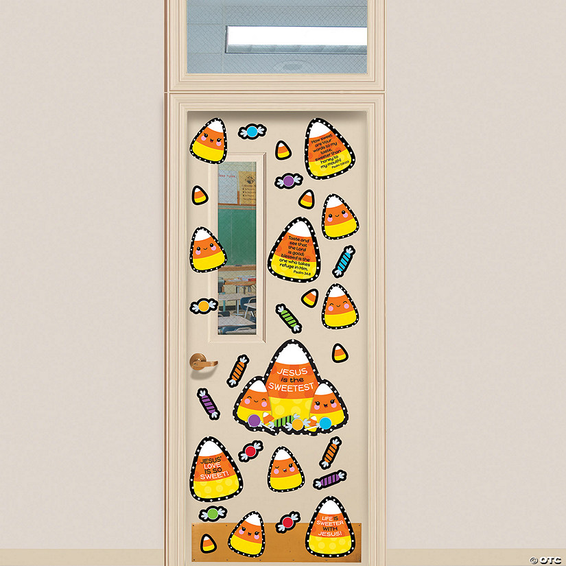 Halloween Religious Candy Corn Door Decorating Kit- 4 Pc. | Oriental ...