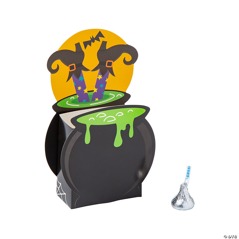 Halloween Witch’s Cauldron Treat Boxes - 12 Pc. - Discontinued