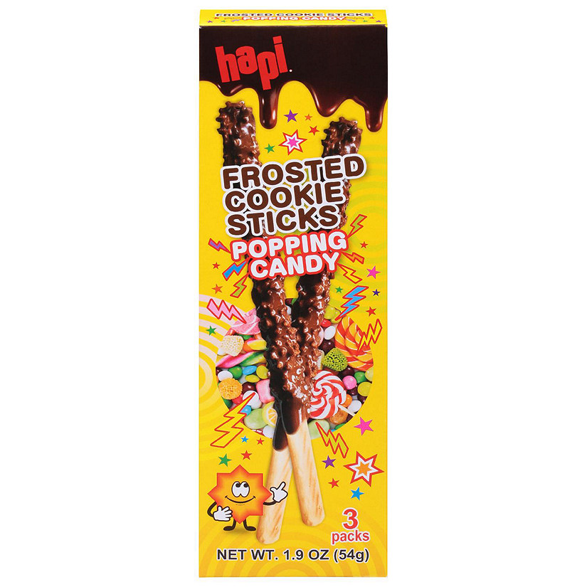 Hapi Cookie Frosted Sticks Popping Candy 1.9 oz (Pack of 8) | Oriental Trading