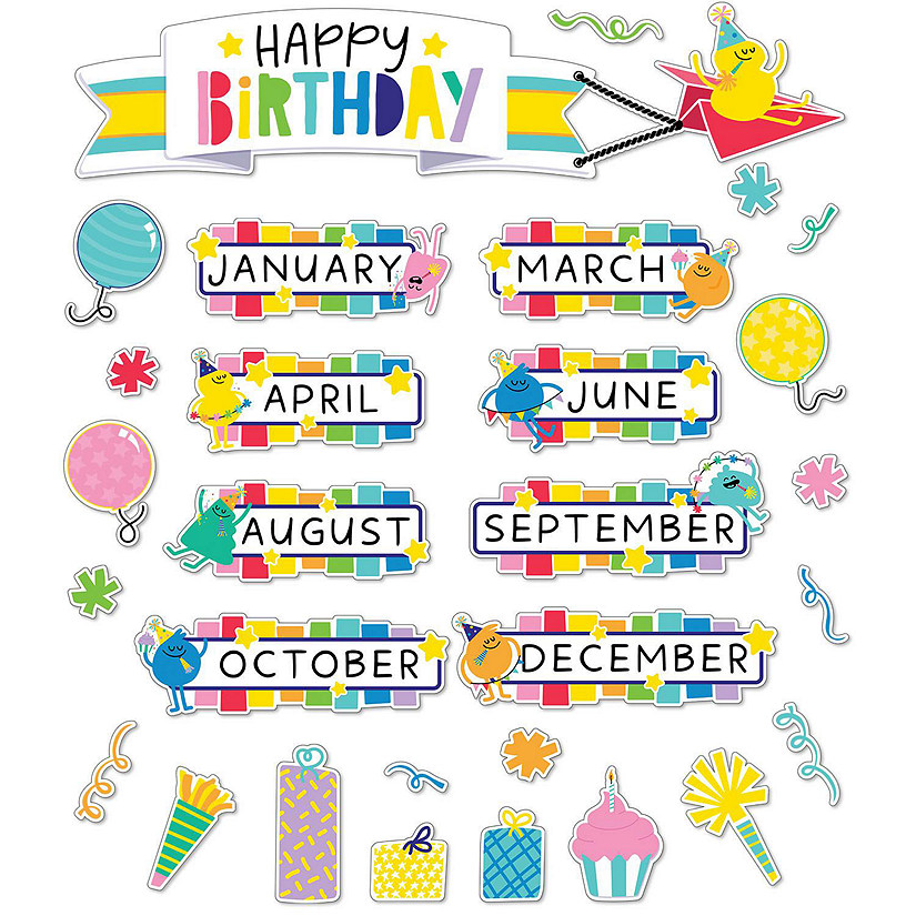 Happy Place Birthday Bulletin Board Set | Oriental Trading