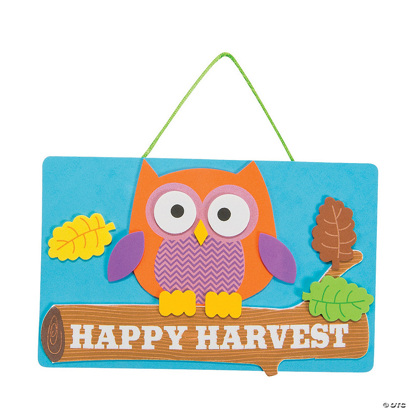 Harvest Owl Sign Craft Kit - Discontinued