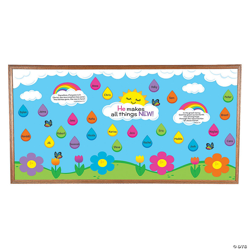 He Makes All Things New Classroom Bulletin Board Set - 48 Pc. | Oriental Trading