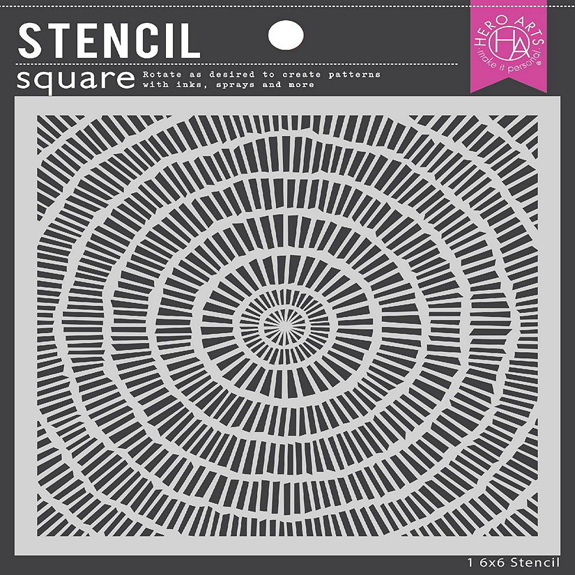 Hero Arts Stencil 6"X6"-Circular Grid