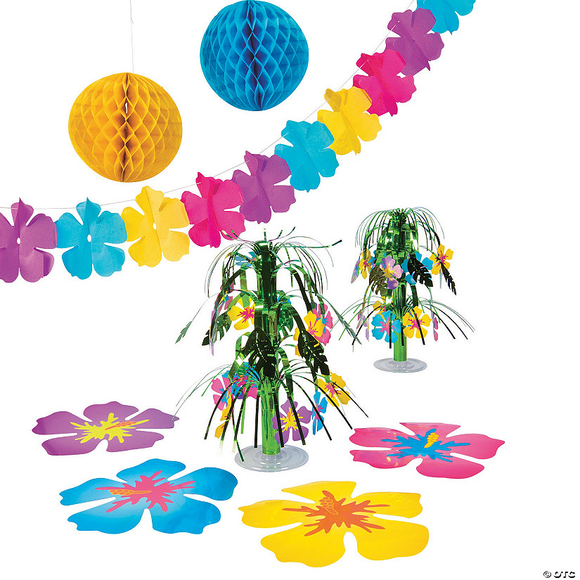Hibiscus Party Decorating Kit - 9 Pc. | Oriental Trading