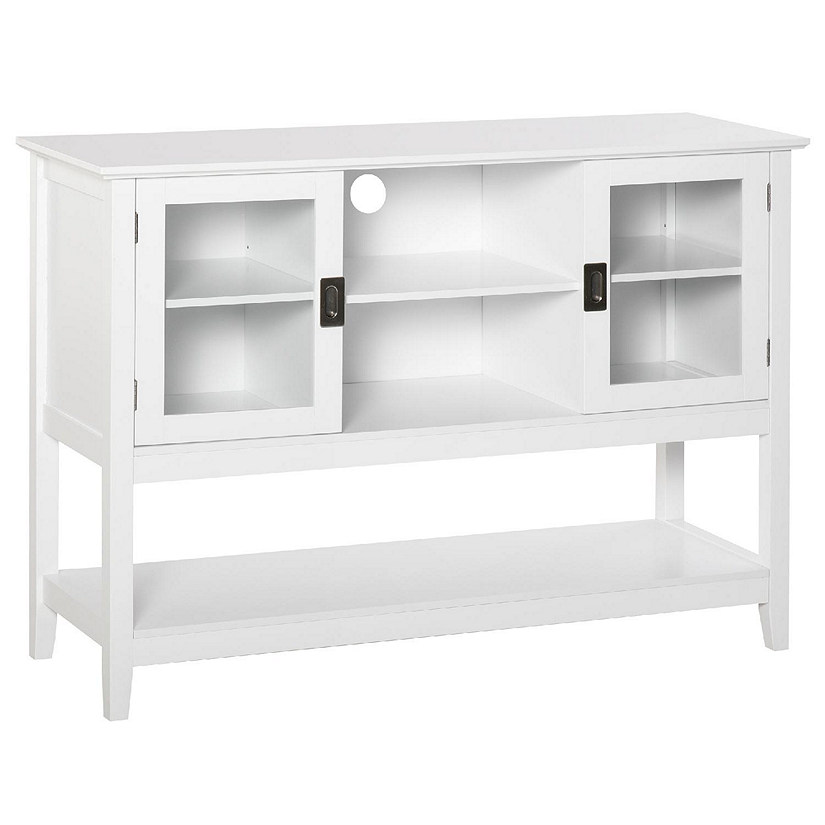 HOMCOM White Modern Sideboard Buffet Cabinet | Oriental Trading