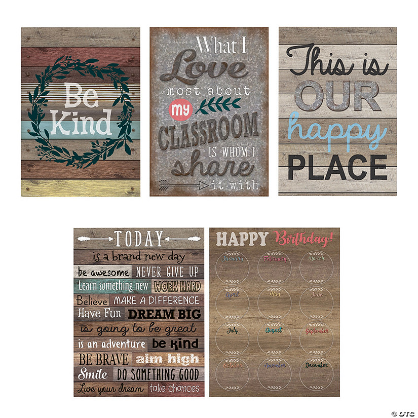 Home Sweet Classroom Posters - 5 Pc. | Oriental Trading