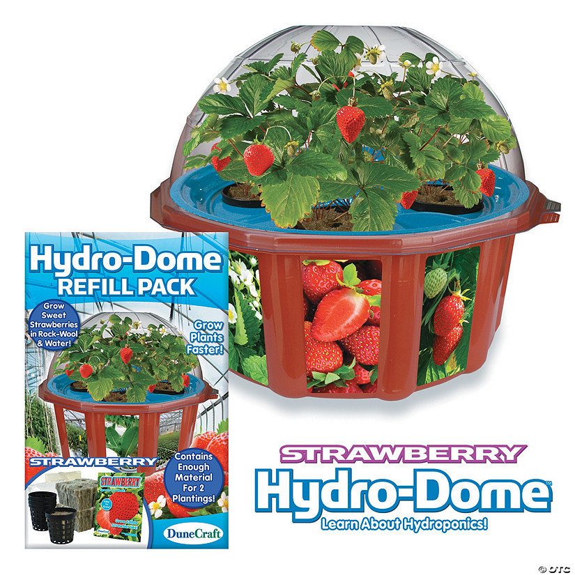 Hydro-Dome Strawberry Planter with Refill Pack - Discontinued