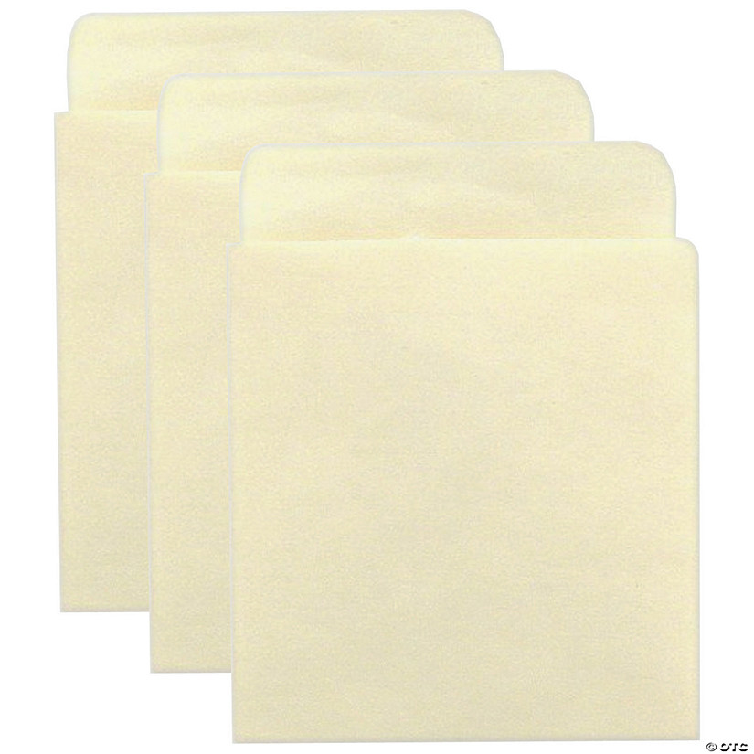 Hygloss Bright Sticky Back Library Pockets, Manila, 40 Per Pack, 3 ...