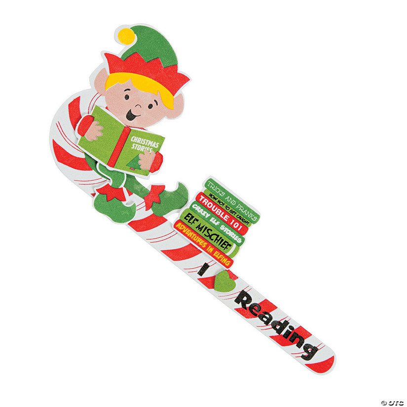 I Love Reading Elf Bookmark Craft Kit - Discontinued