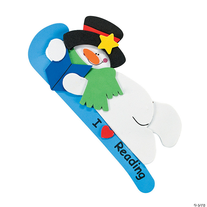 “I Love Reading” Snowman Bookmark Craft Kit - Discontinued