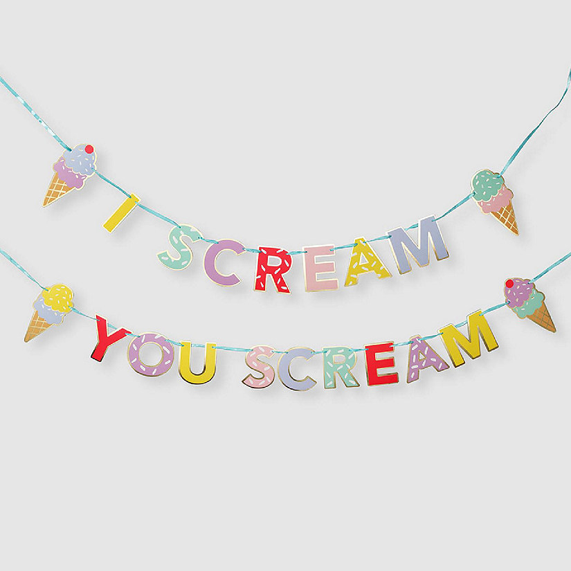 I Scream You Scream Banner - 1 Piece