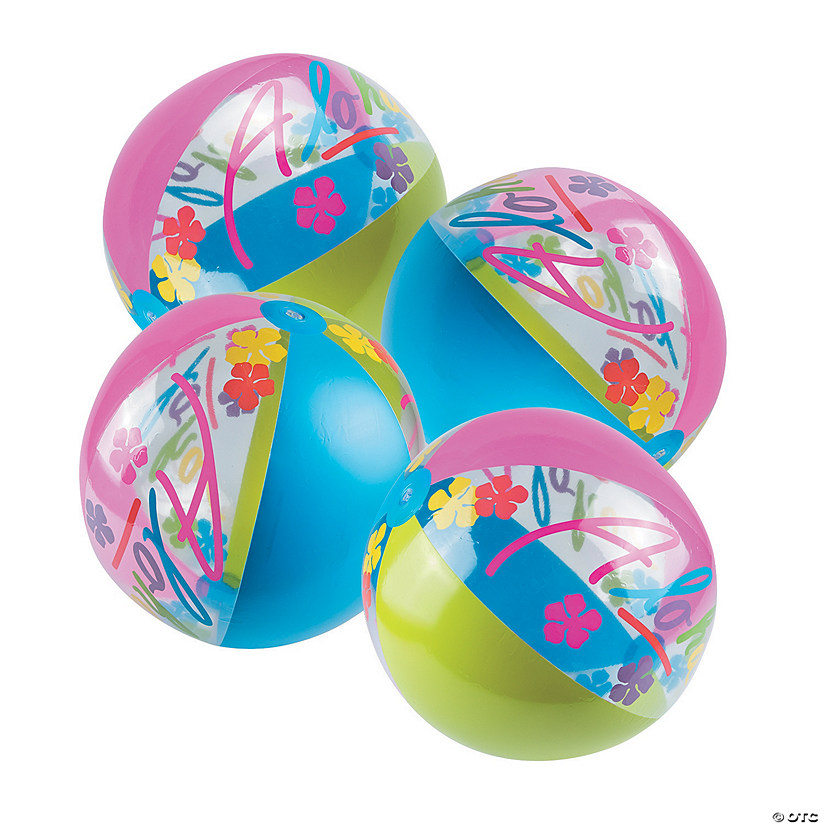 Inflatable 16" Aloha Extra Large Beach Balls - Discontinued