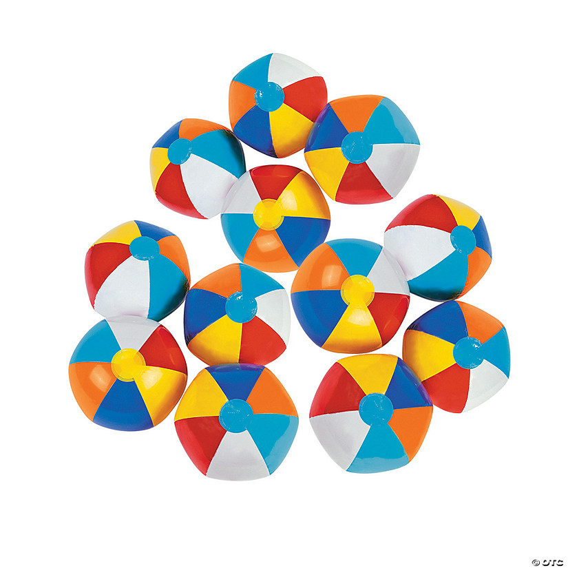 Inflatable 9" Medium Classic Beach Balls