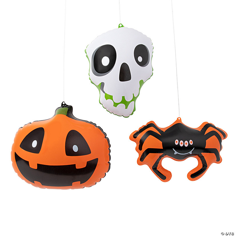 Inflatable Halloween Hanging Decorations - 12 Pc. - Discontinued