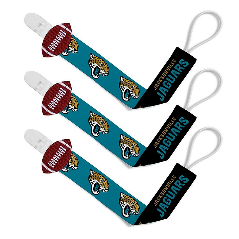Jacksonville Jaguars - Pacifier Clip 3-Pack | Oriental Trading