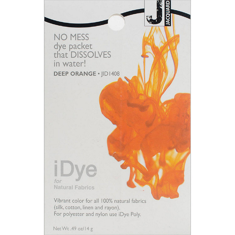 Jacquard iDye Fabric Dye 14g-Deep Orange | Oriental Trading