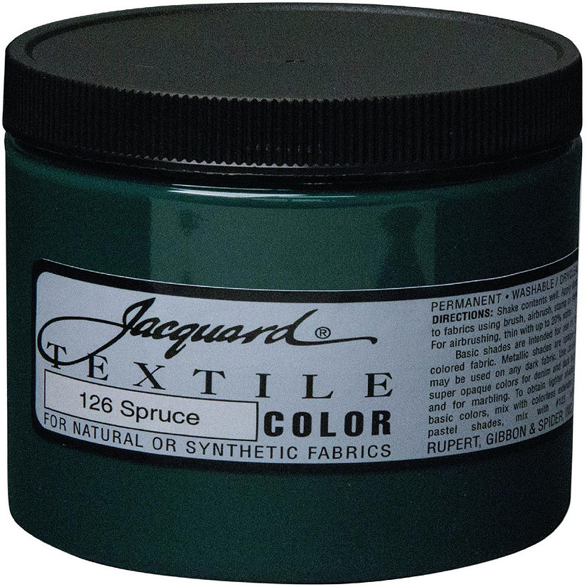 Jacquard Textile Color Fabric Paint 8oz-Spruce | Oriental Trading