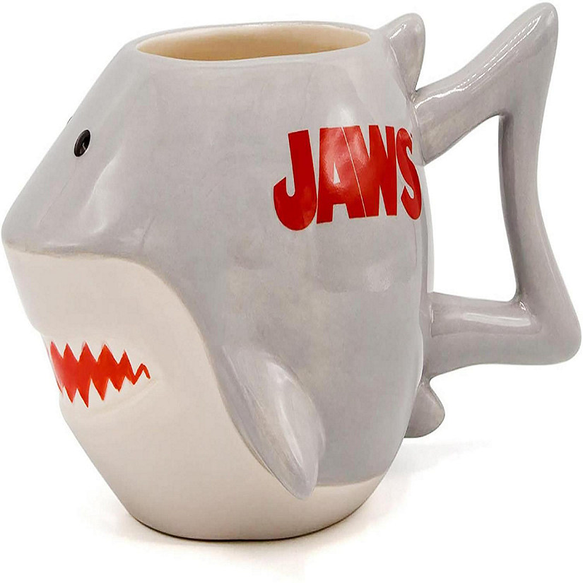 Jaws Great White Shark Sculpted Ceramic Mug Holds 20 Ounces | Oriental ...