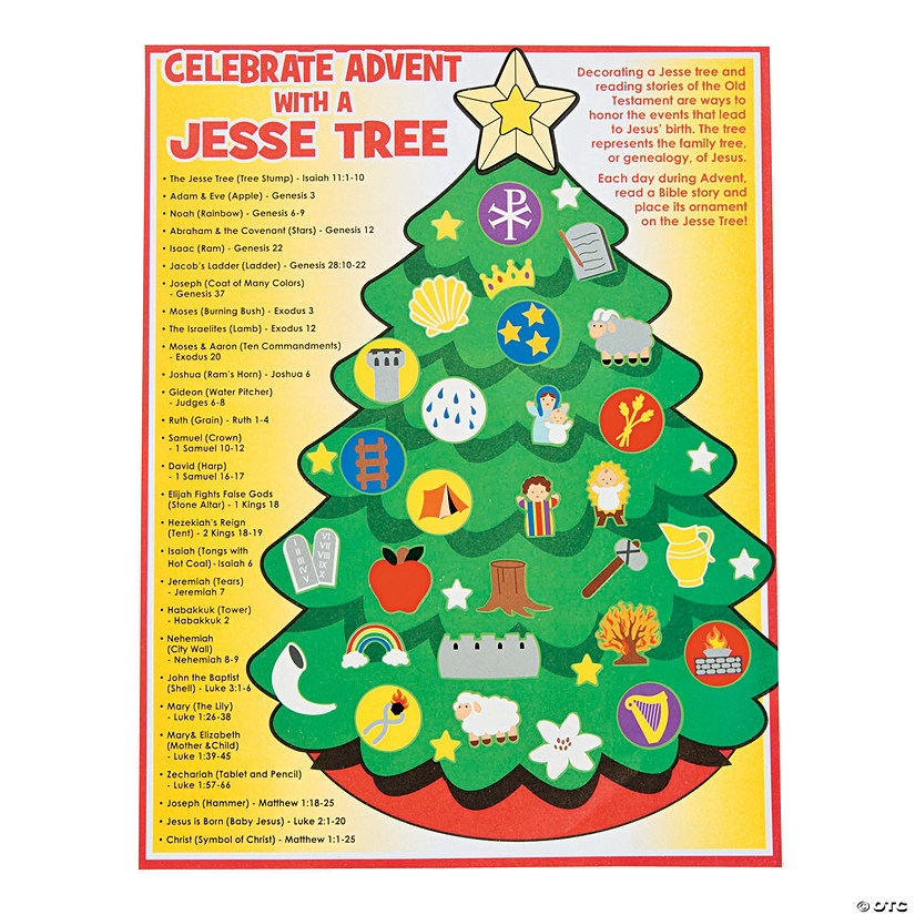 Jesse Tree Sticker Scenes - 12 Pc. | Oriental Trading