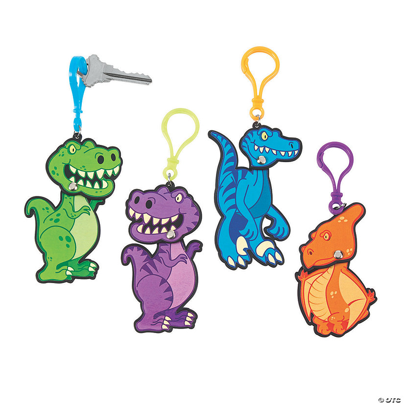 Jointed Dinosaur Backpack Keychains | Oriental Trading