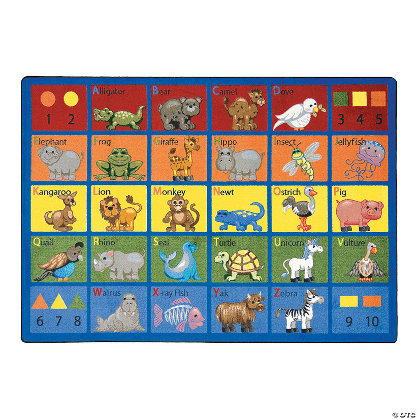 Joy Carpets Animal Phonics® Classroom Rug | Oriental Trading
