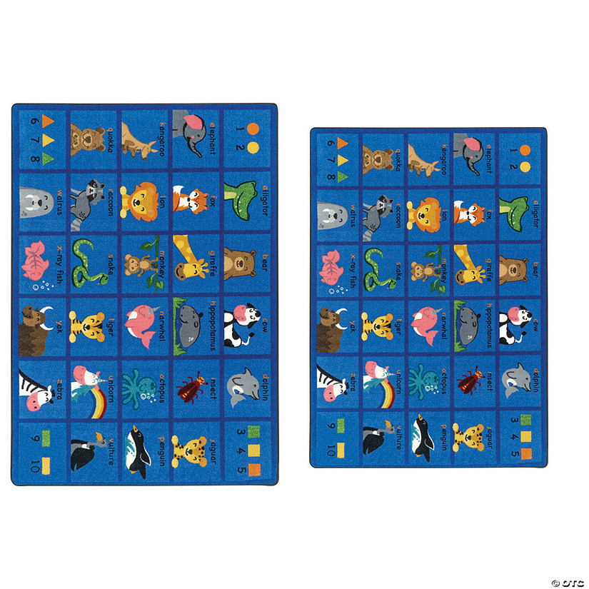 Joy Carpets Friendly Phonics Animals Classroom Rug | Oriental Trading