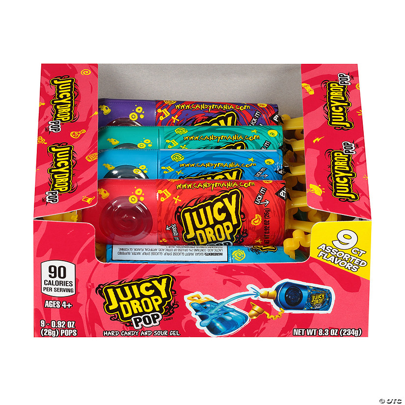 Juicy Drop ® Pop Candy Box - 9 Pc. - Discontinued