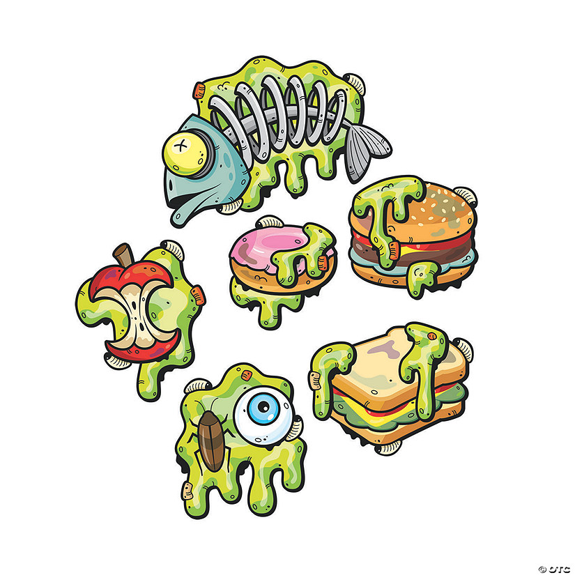 Jumbo Gross Slime Cutouts - 6 Pc. | Oriental Trading