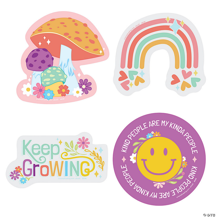 Jumbo Growth Mindset Stickers - 24 Pc. | Oriental Trading