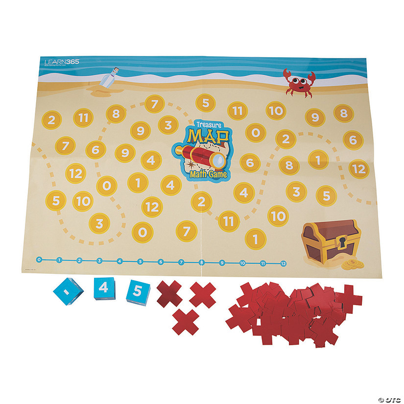 Jumbo Treasure Map Math Learning Game | Oriental Trading