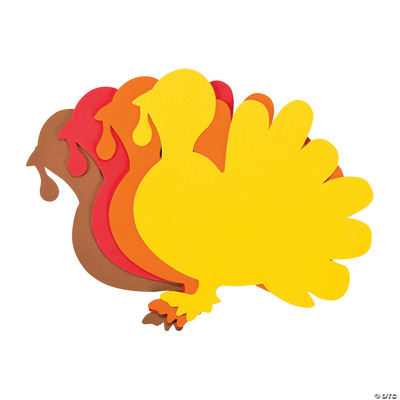 Jumbo Turkey Shapes - 24 Pc. | Oriental Trading