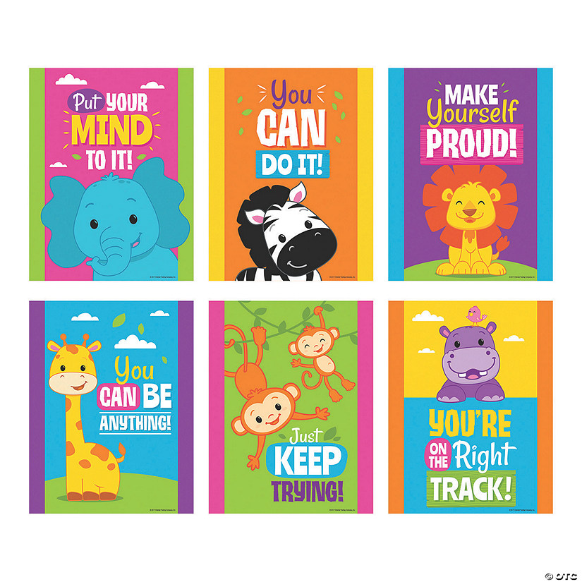 Jungle Motivational Posters - 6 Pc. - Discontinued