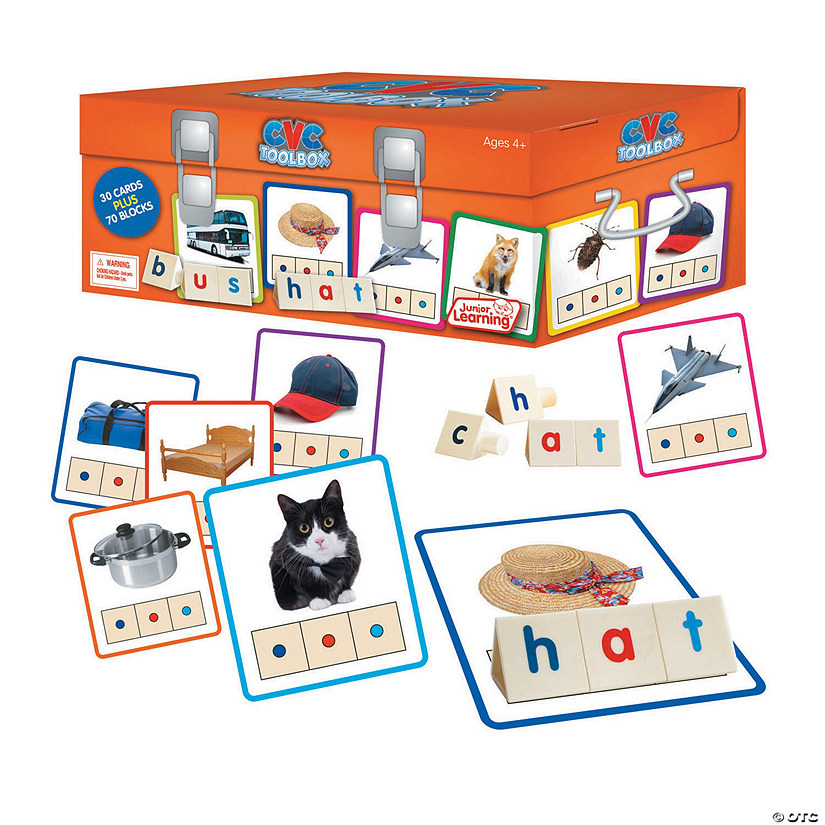 Junior Learning CVC Toolbox Word Building Set | Oriental Trading