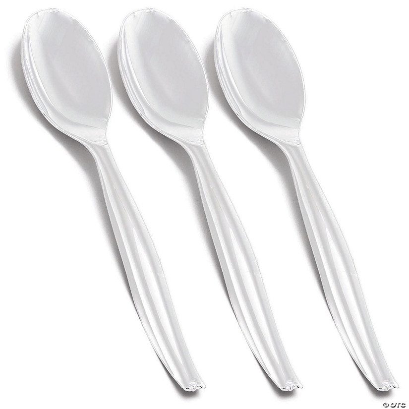 Kaya Collection Clear Disposable Plastic Serving Spoons (150 Spoons ...