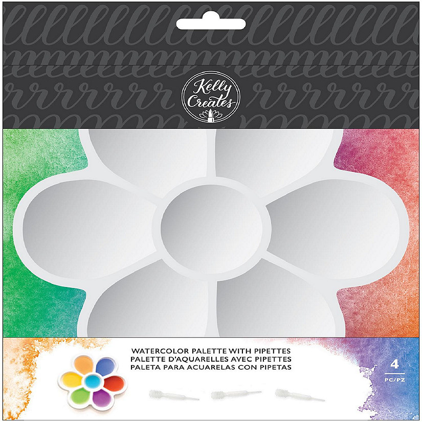 Kelly Creates Plastic Palette With Pipettes-7 Cavity | Oriental Trading